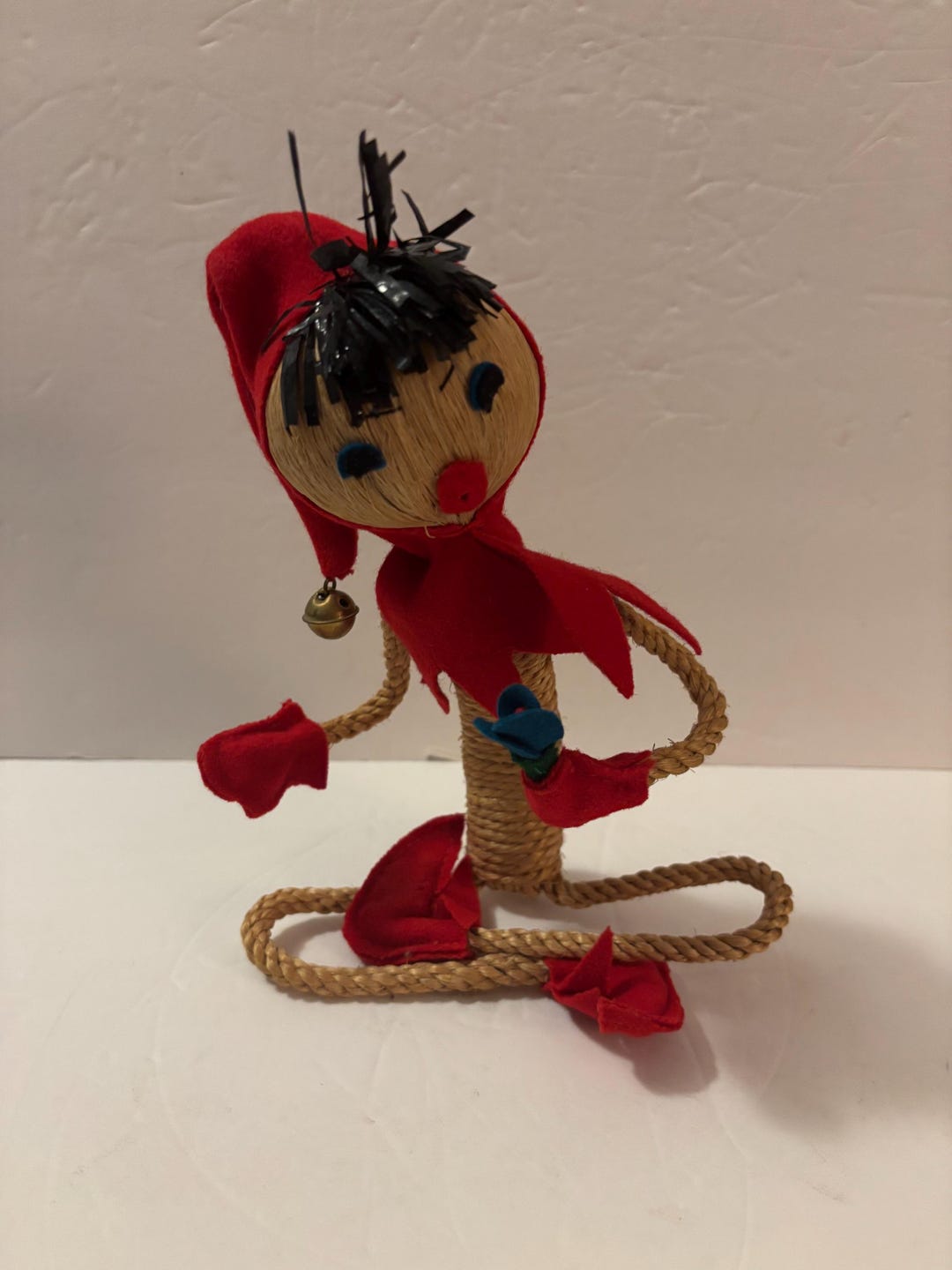 Vintage 1950s MCM Christmas Rope Elf - Etsy