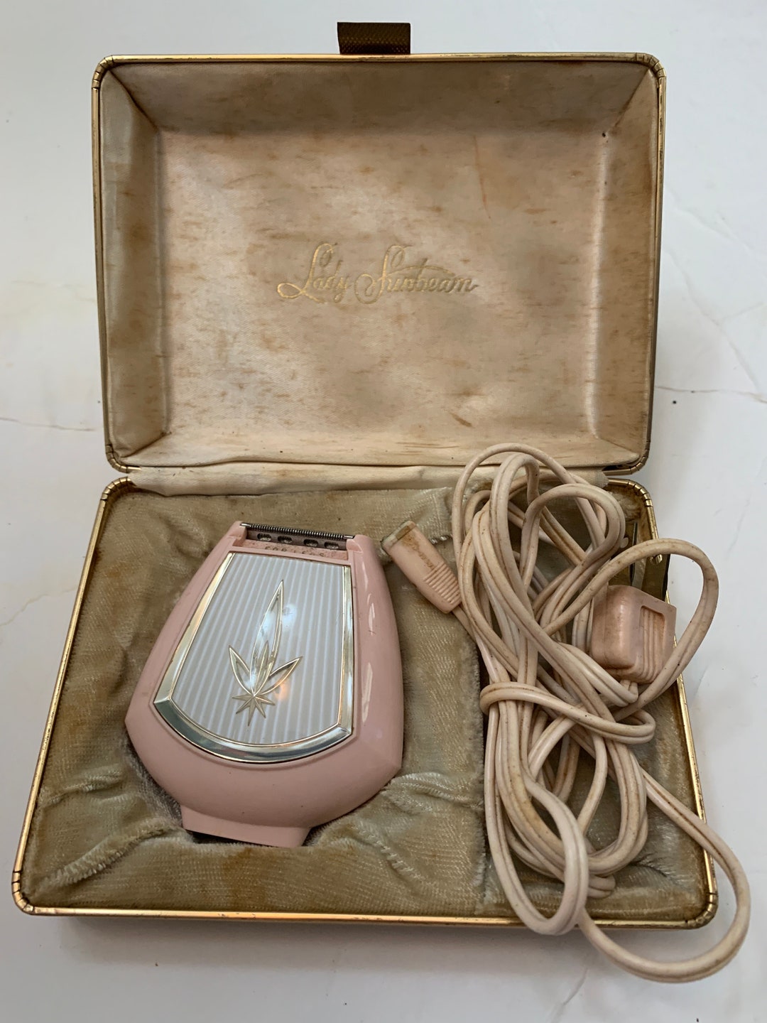 Vintage 1960s Lady Sunbeam Pink Electric Razor With Case - Etsy