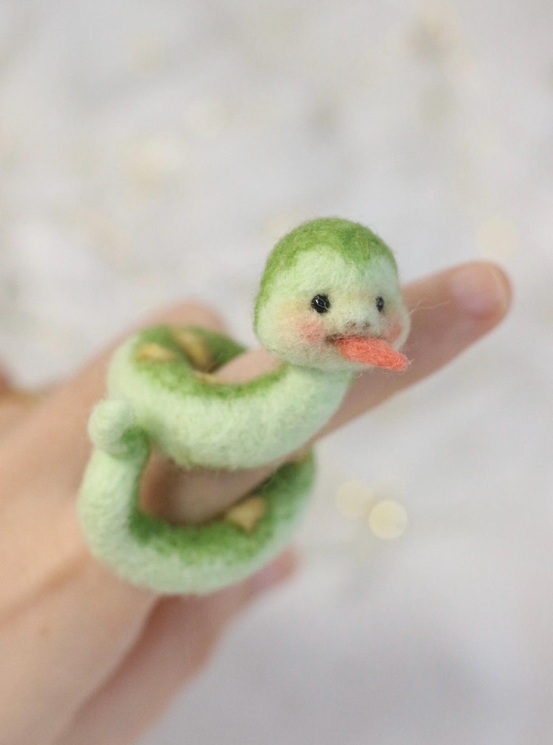 Needle Felted Snake, Year of Snake, 2025 Symbol, Newborn Prop - Etsy