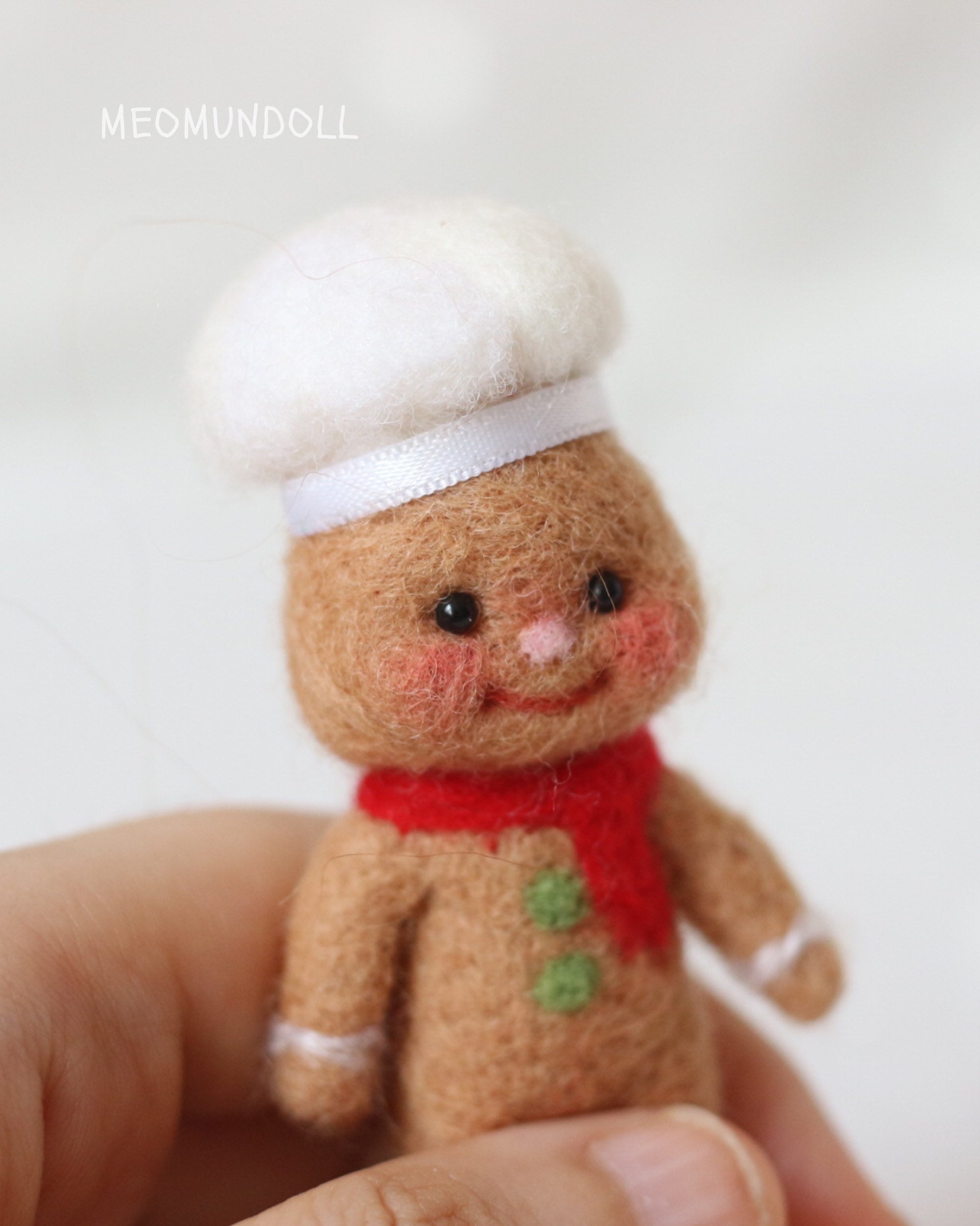 Gingerbread Doll, Needle Felted Doll - Etsy