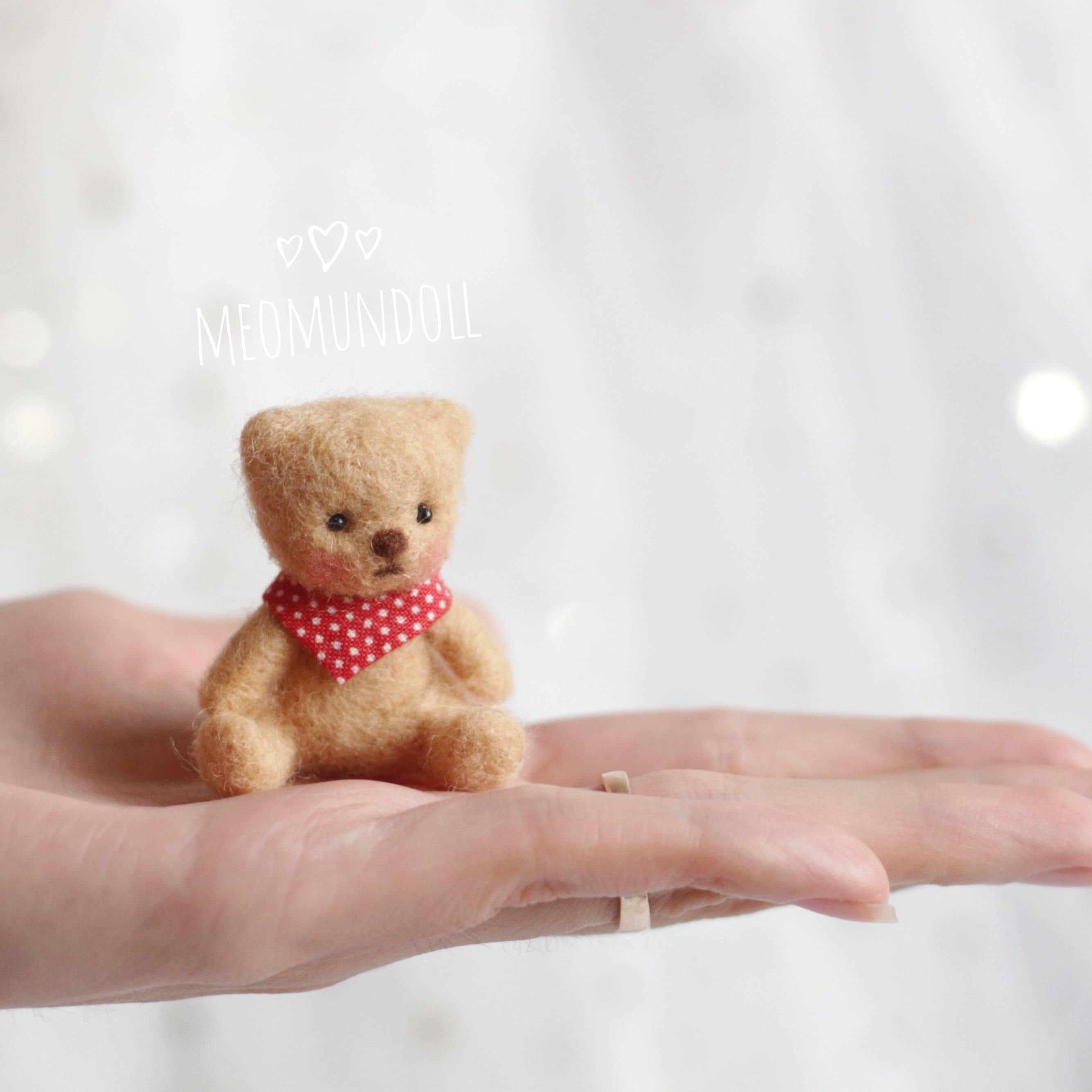Sitting Bear, Toy for Doll - Etsy