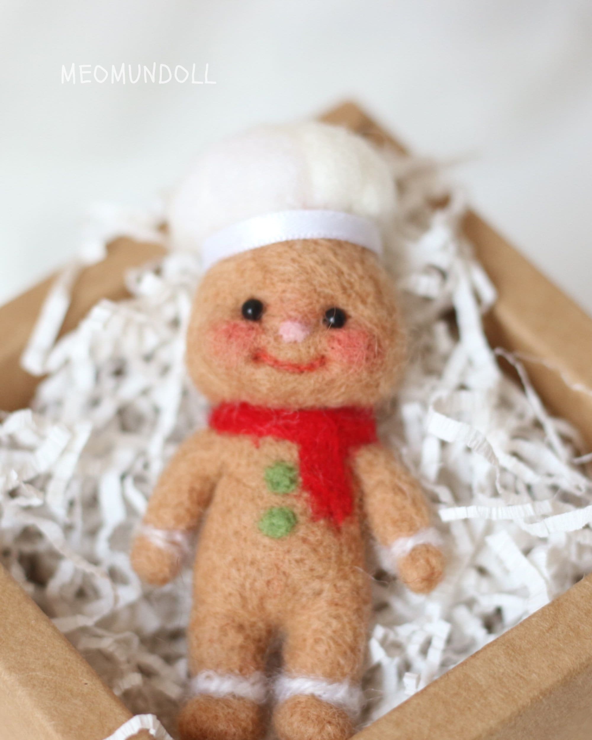 Gingerbread Doll, Needle Felted Doll - Etsy