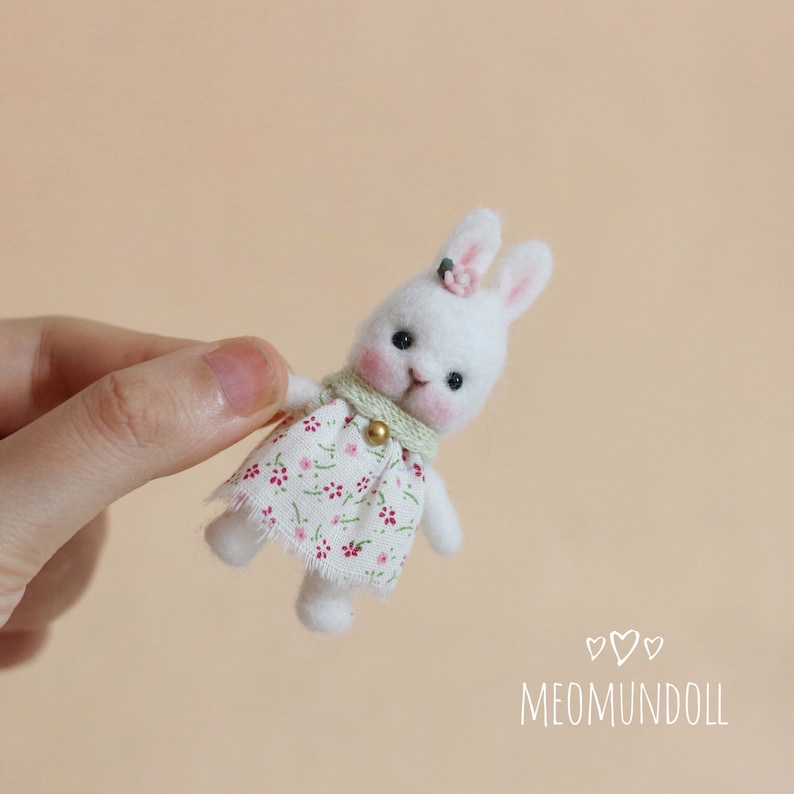 Miniature Figures, Miniature Rabbit, Tiny Rabbit, 3 Inch Toys, 3 Inch ...