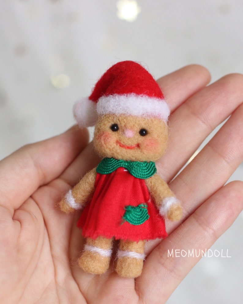 Gingerbread Doll, Needle Felted Doll - Etsy