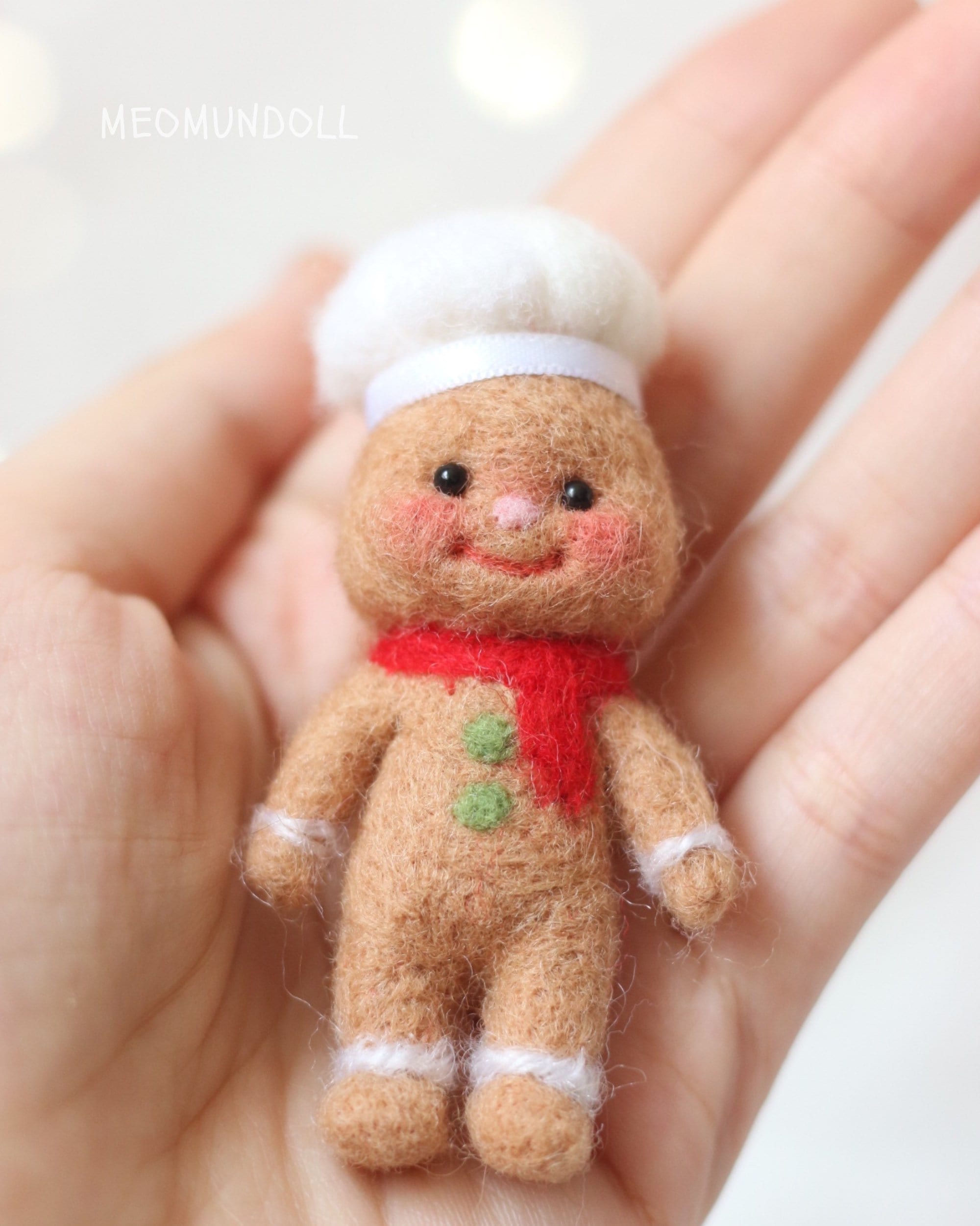 Gingerbread Doll, Needle Felted Doll - Etsy
