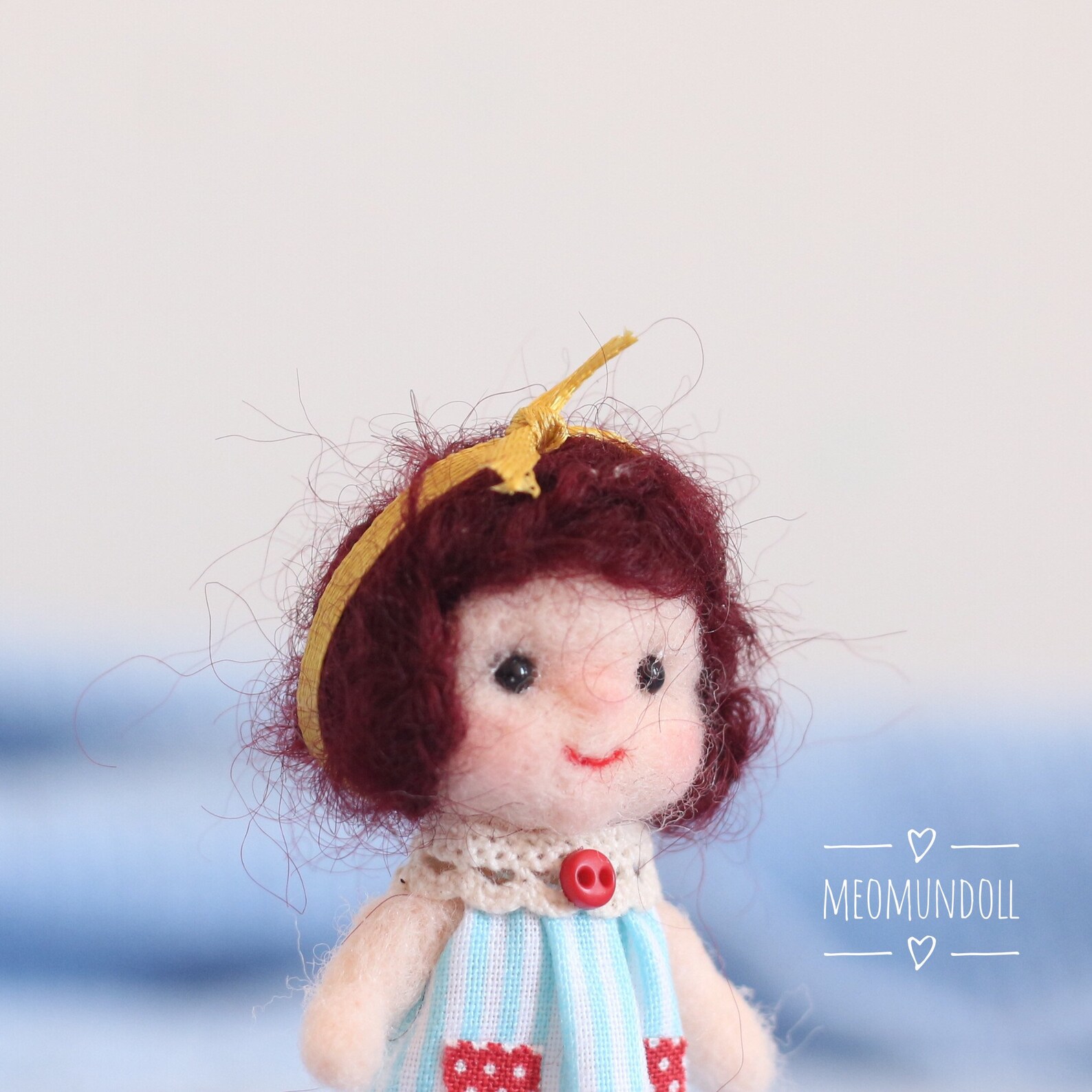 Mini Doll Needle Felted Figure | Etsy