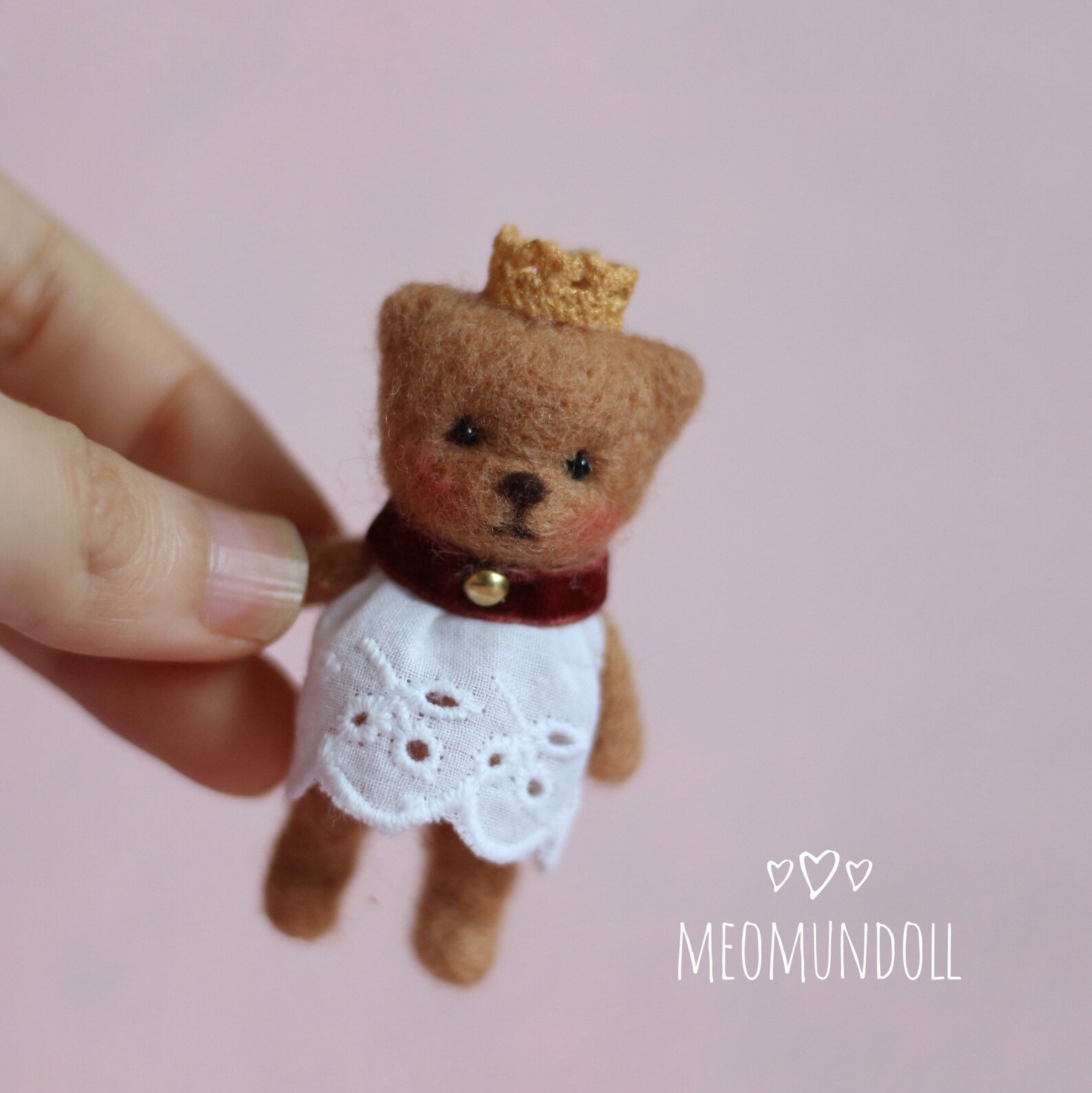 Prince Teddy Bear, Doll's Friends - Etsy