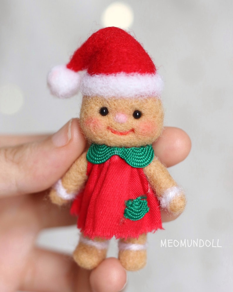 Gingerbread Doll, Needle Felted Doll - Etsy