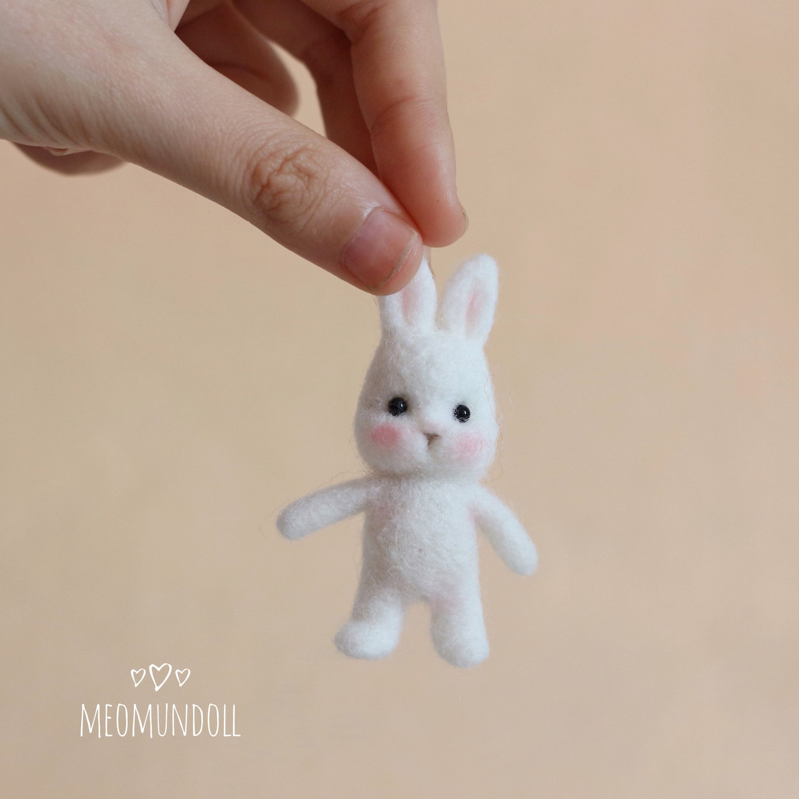Miniature Figures Miniature Rabbit Tiny Rabbit 3 Inch Toys - Etsy
