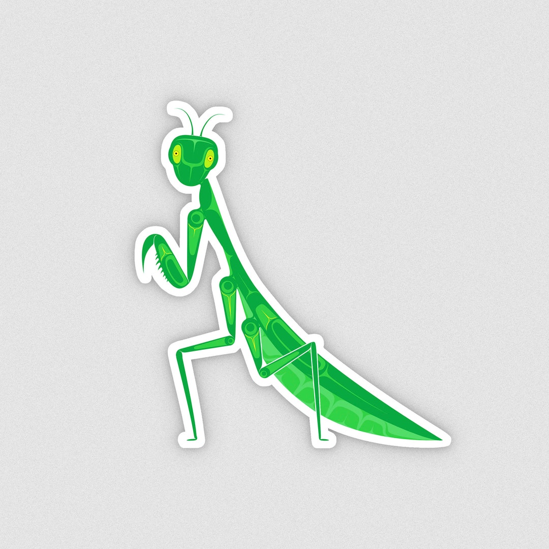 Praying Mantis Laptop Decal Sticker Pacific Northwest Coast - Etsy