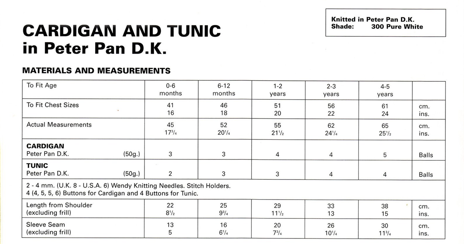Baby Knitting Pattern Pdf Cardigan and Tunic With Frills | Etsy