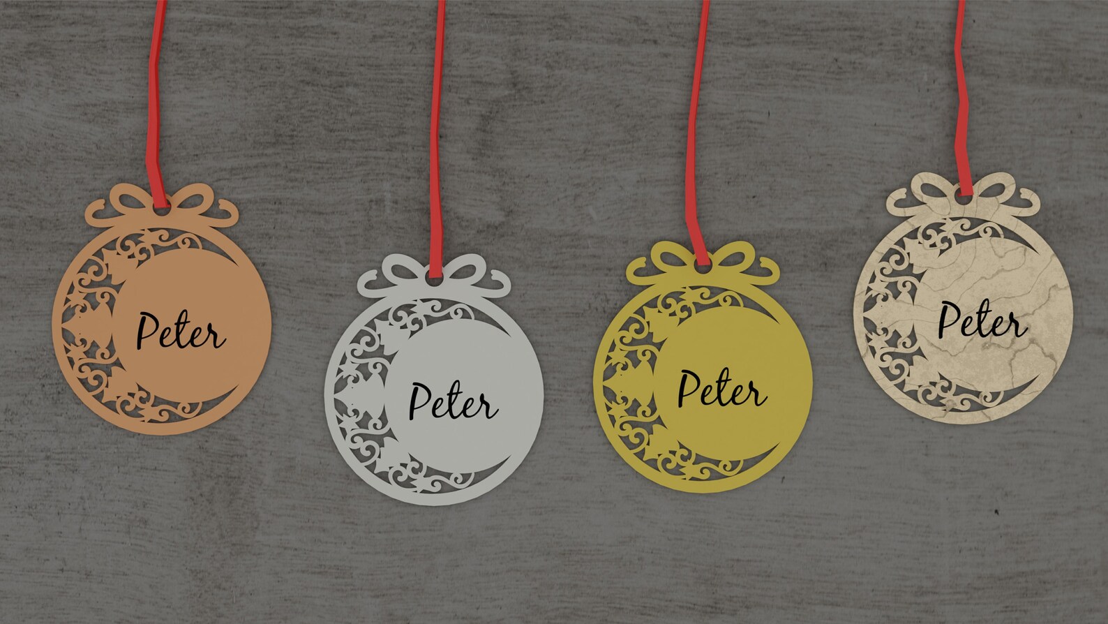 Peter Personalized Name Christmas Ornaments Holiday Ornament - Etsy