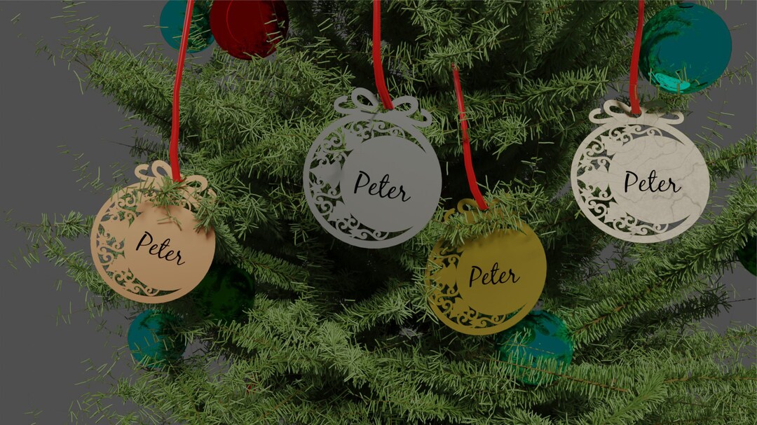 Peter Personalized Name Christmas Ornaments Holiday Ornament - Etsy