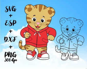 Daniel tiger svg | Etsy