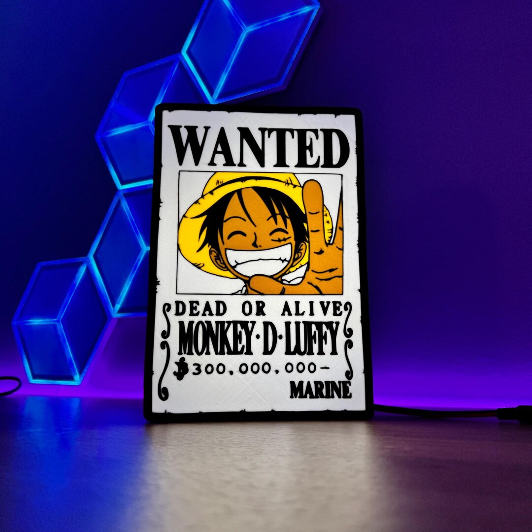 Monkey D Luffy Light Box - Etsy