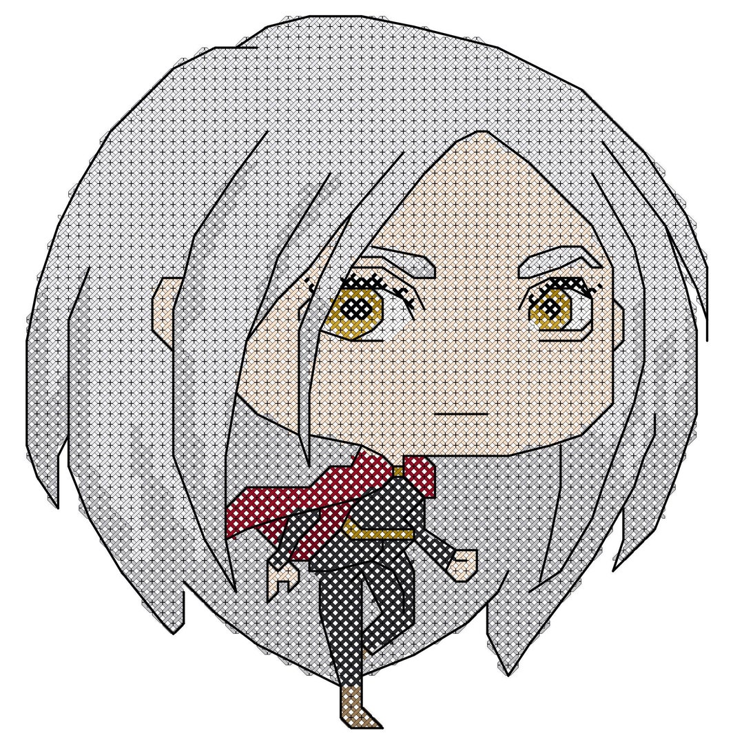 Manon Blackbeak Crochan Cross Stitch Pattern - Etsy