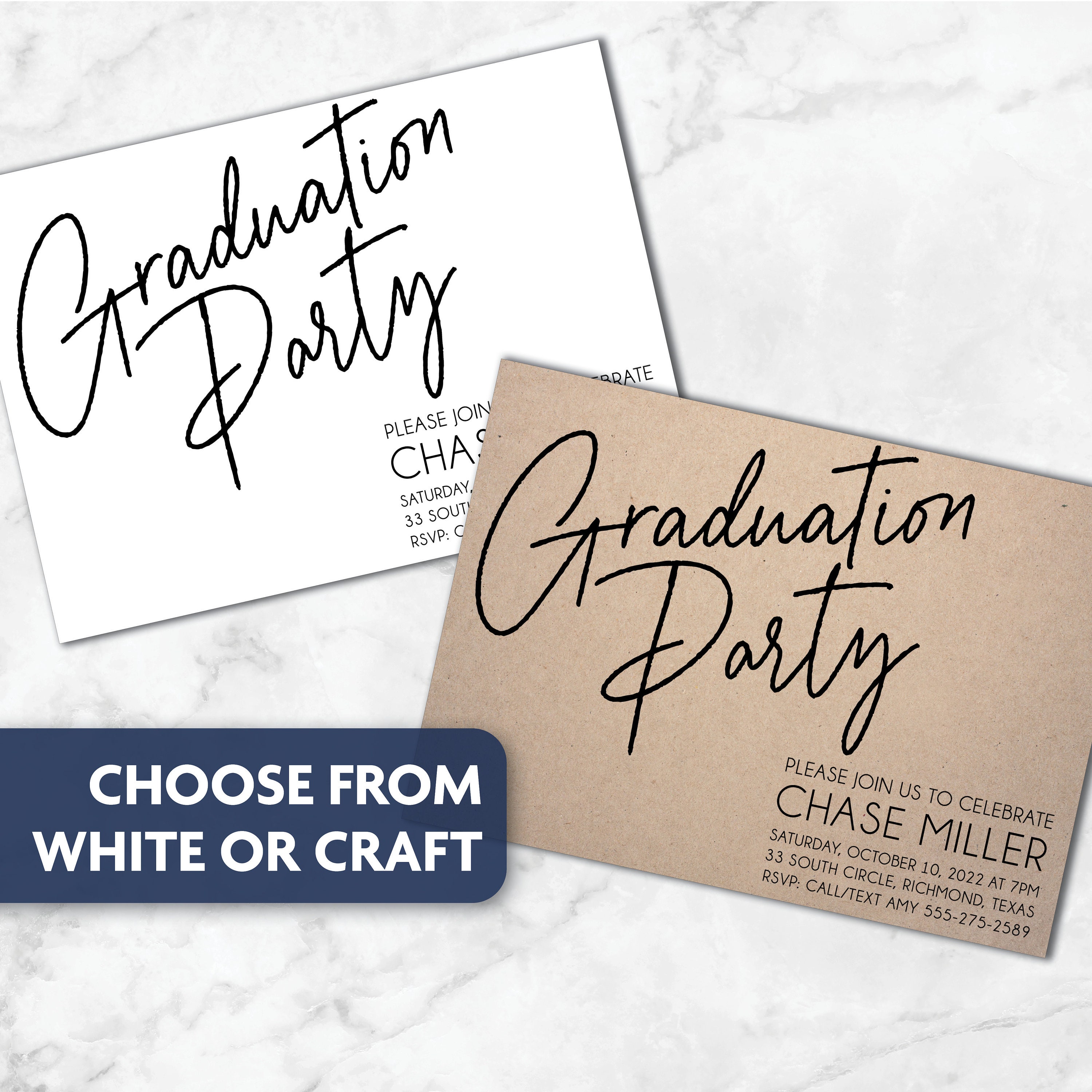 Graduation Party Invitation Print Text or Email Invite - Etsy