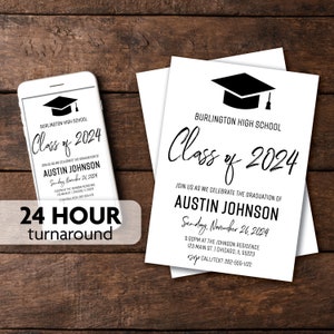 Graduation Party Invitation | Print, Text or Email Invite | Class of ...