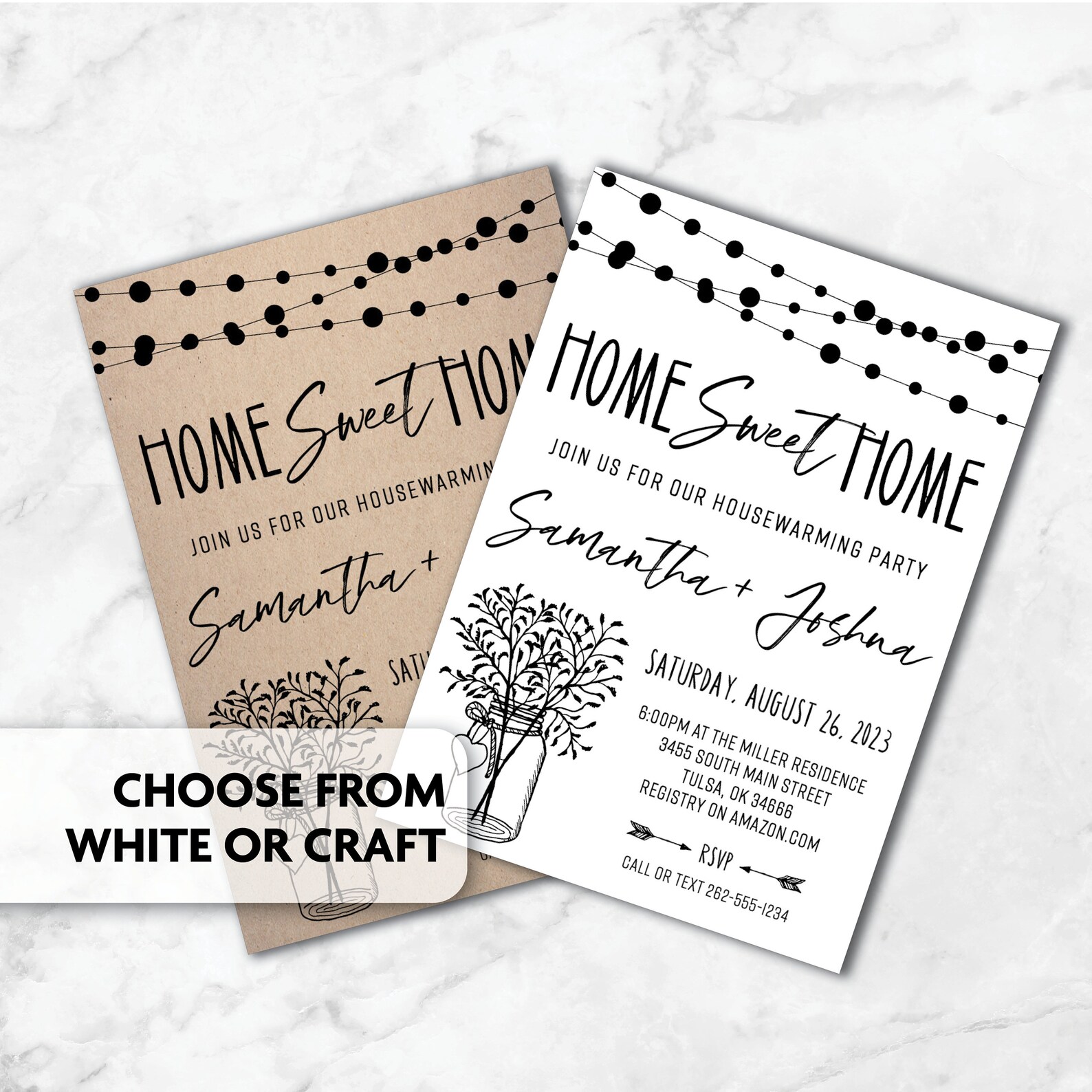 Home Sweet Home | Housewarming Invitation | Print, Text or Email Invite ...