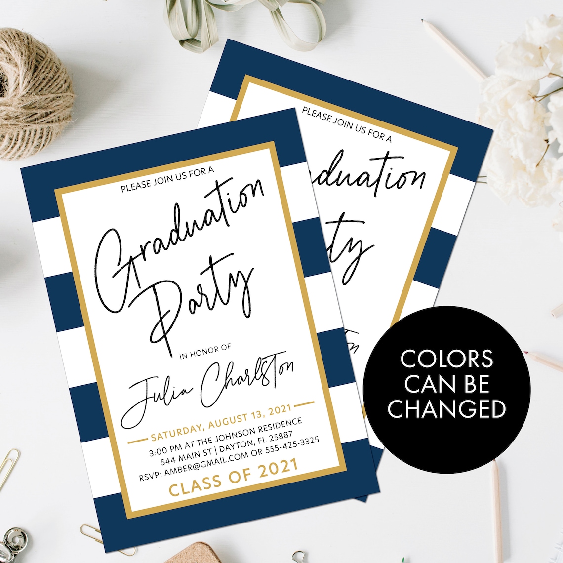 Graduation Party Invitation Print Text or Email Invite - Etsy