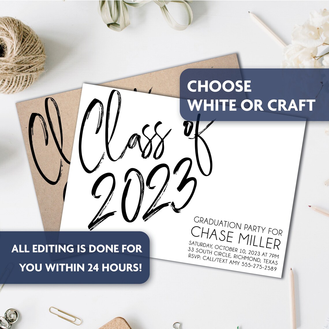 Graduation Party Invitation Print Text or Email Invite - Etsy