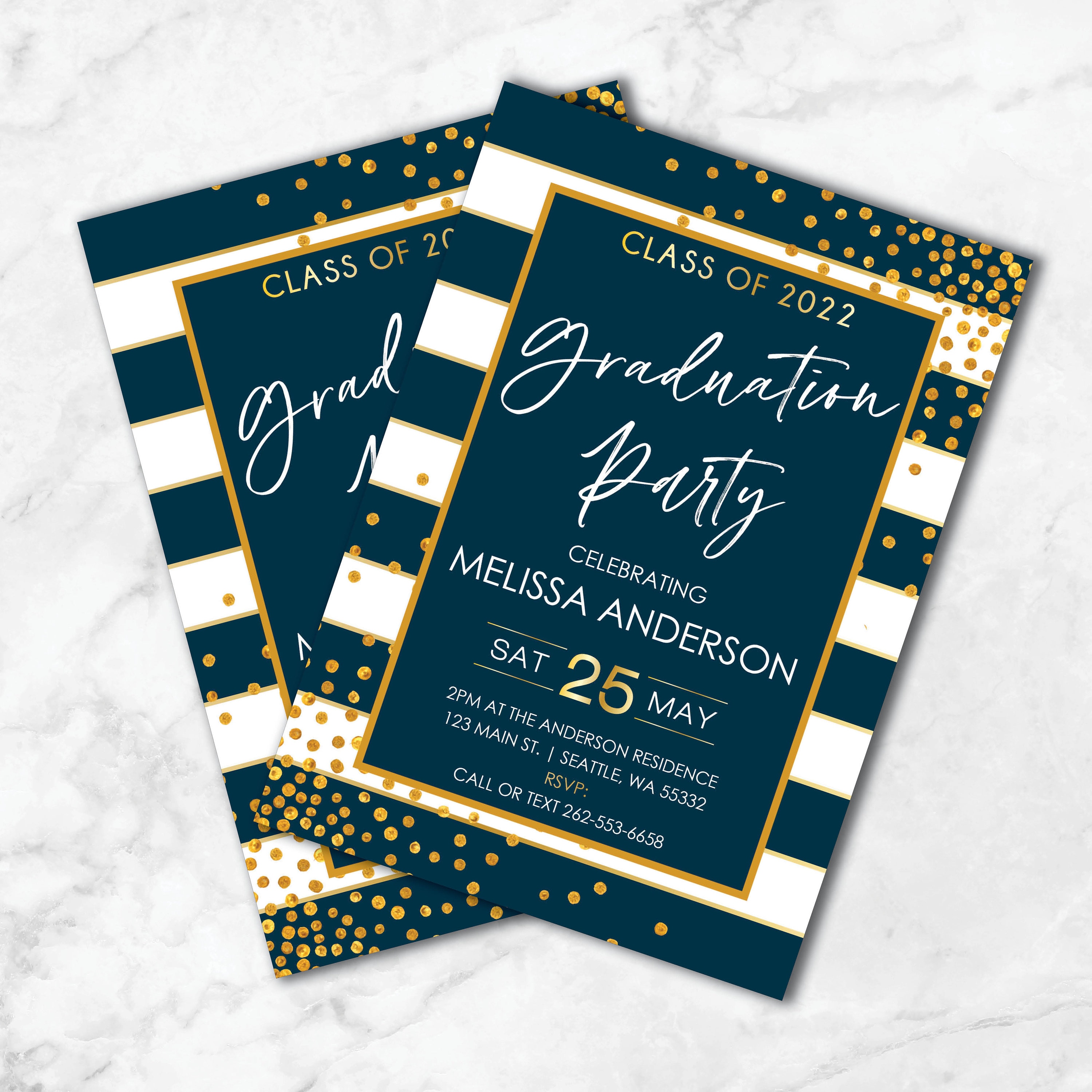 Graduation Party Invitation Print Text or Email Invite - Etsy