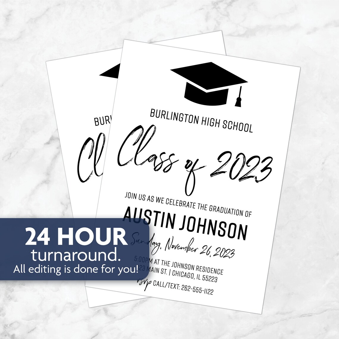 Graduation Party Invitation Print Text or Email Invite - Etsy