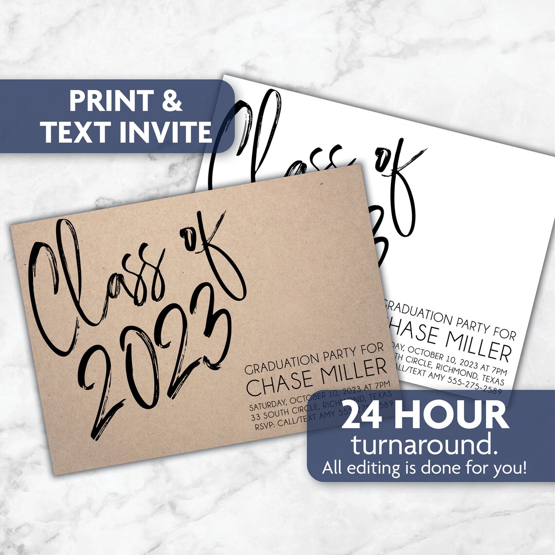 Graduation Party Invitation Print Text or Email Invite - Etsy