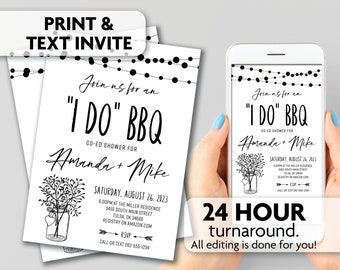 I Do BBQ Couples Shower Invitation Wedding Shower Shower - Etsy