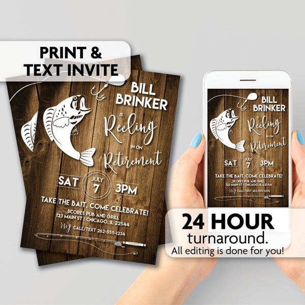 Fishing Wedding Invitation - Etsy