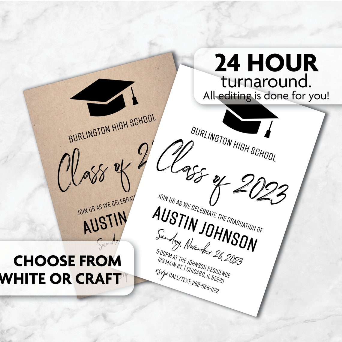 Graduation Party Invitation Print Text or Email Invite - Etsy