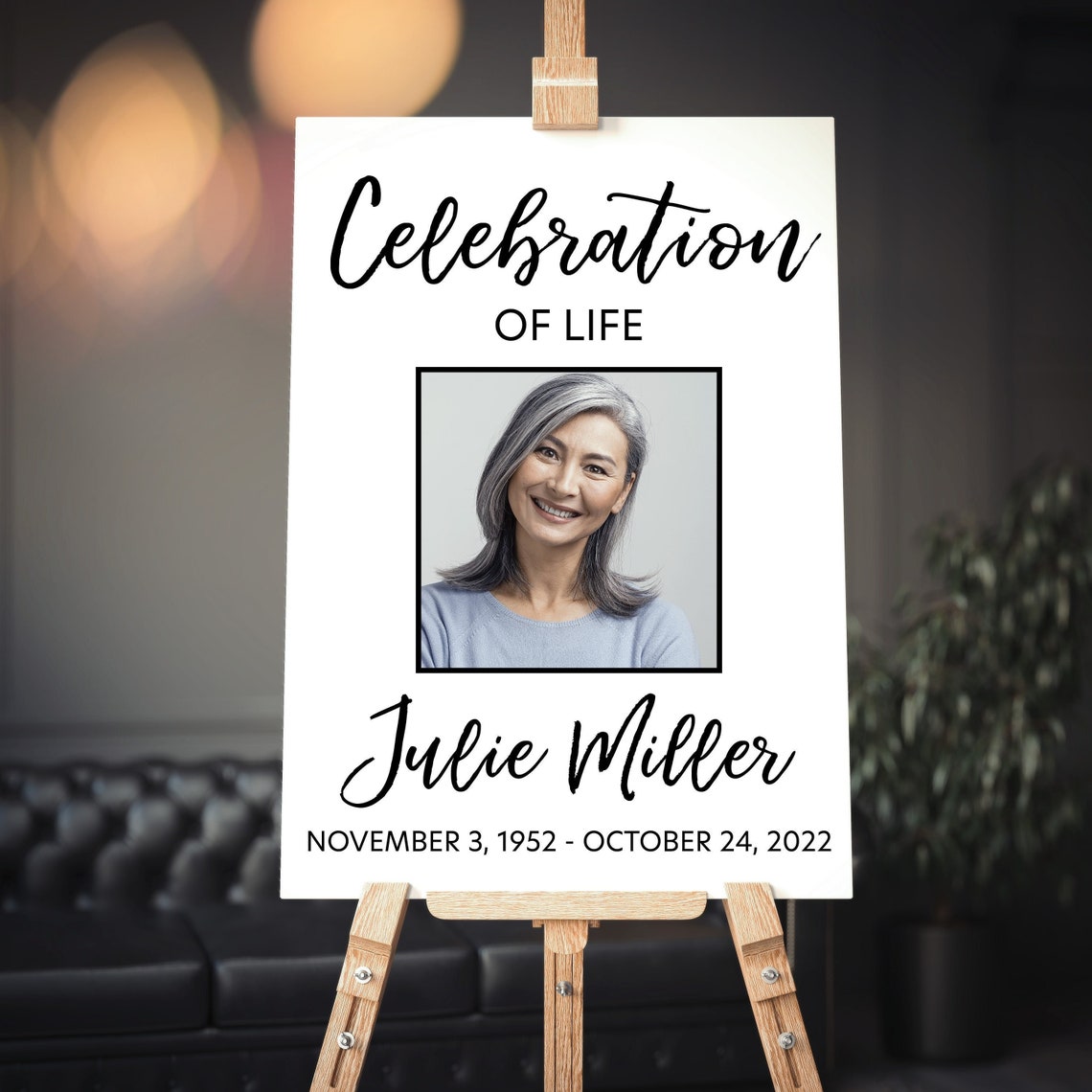 Funeral Sign Any Size You Choose - Etsy