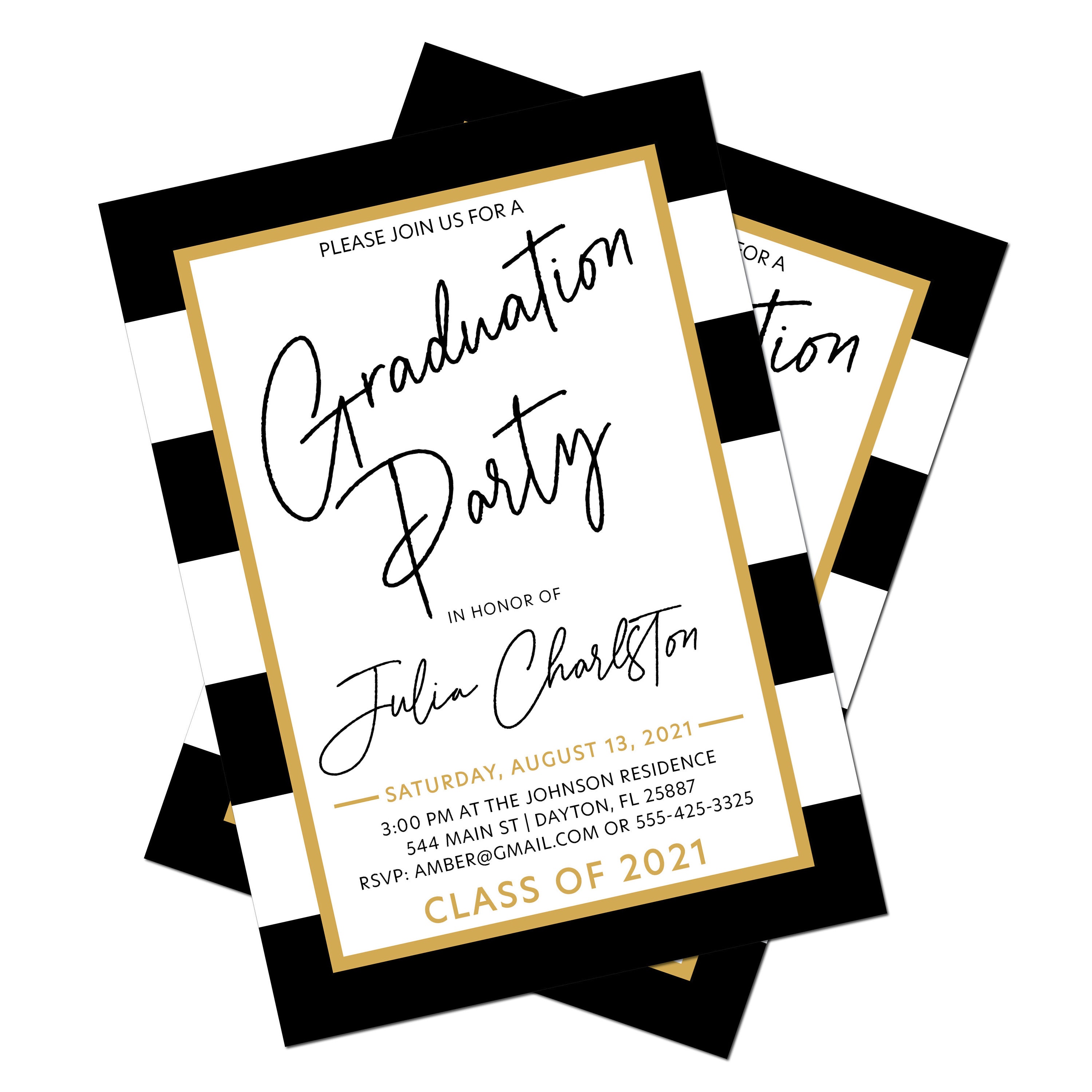 Graduation Party Invitation Print Text or Email Invite - Etsy