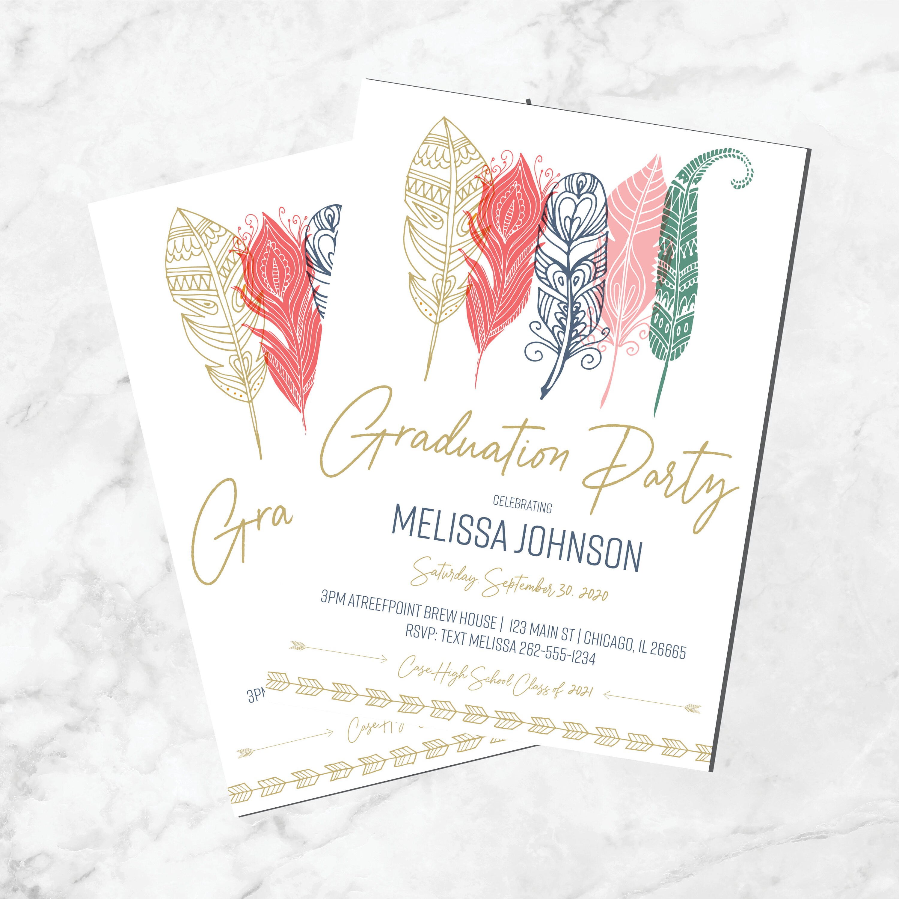 Graduation Party Invitation Print Text or Email Invite - Etsy