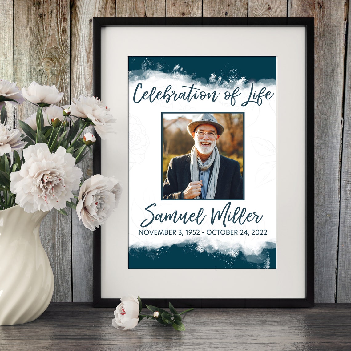 Funeral Sign Celebration of Life Poster Any Size You - Etsy