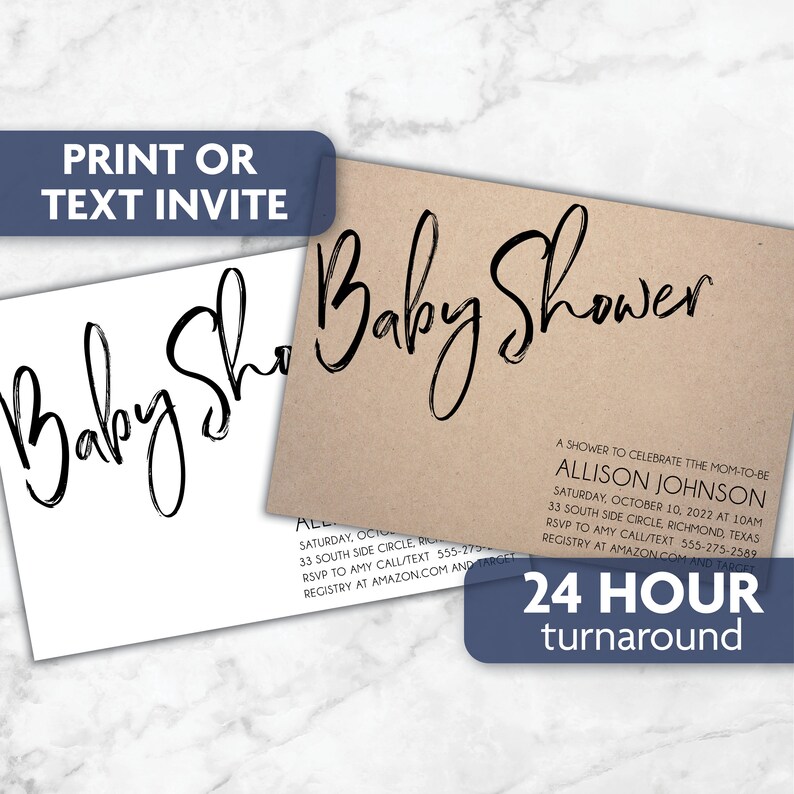 Baby Shower Invitation Diaper Raffle Book Card - Etsy