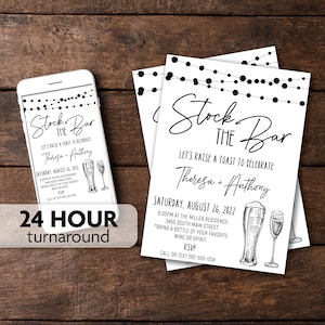 Stock the Bar Invitations | Print, Text or Email Invite - Etsy