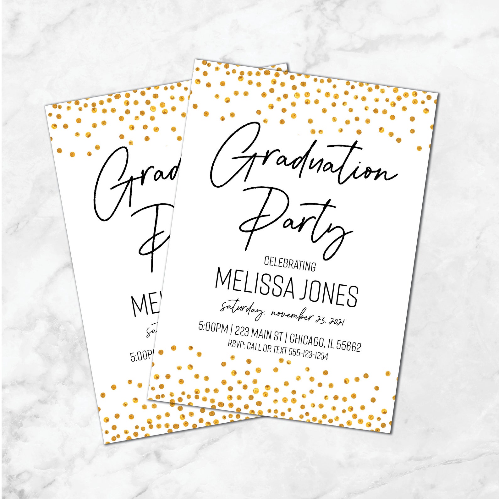 Graduation Party Invitation Print Text or Email Invite - Etsy
