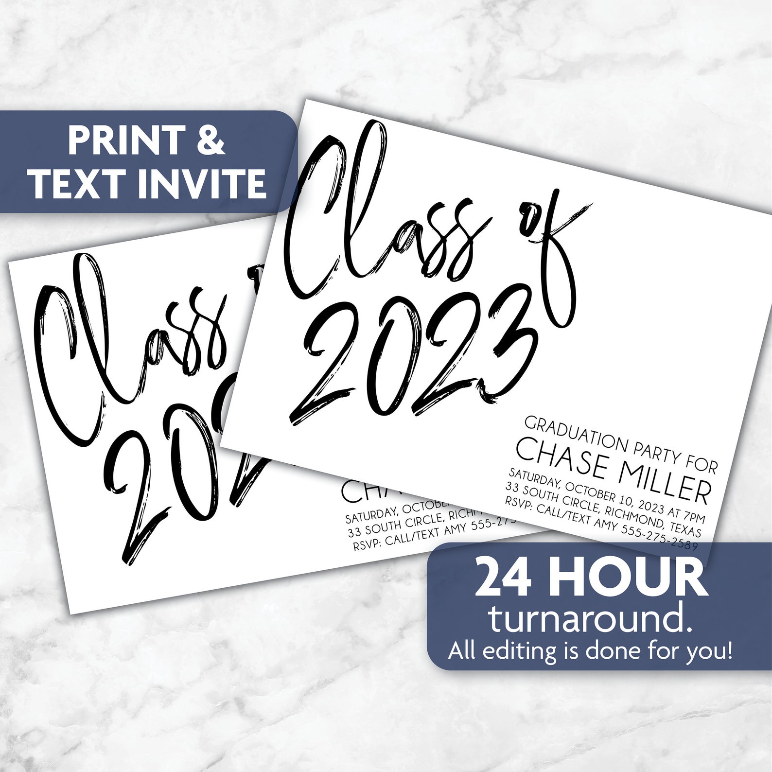Graduation Party Invitation Print Text or Email Invite - Etsy