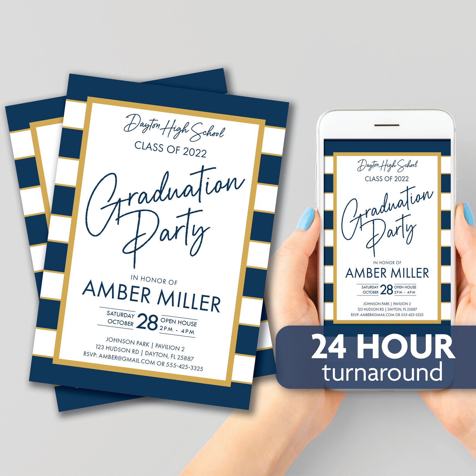 Graduation Party Invitation Print Text or Email Invite - Etsy