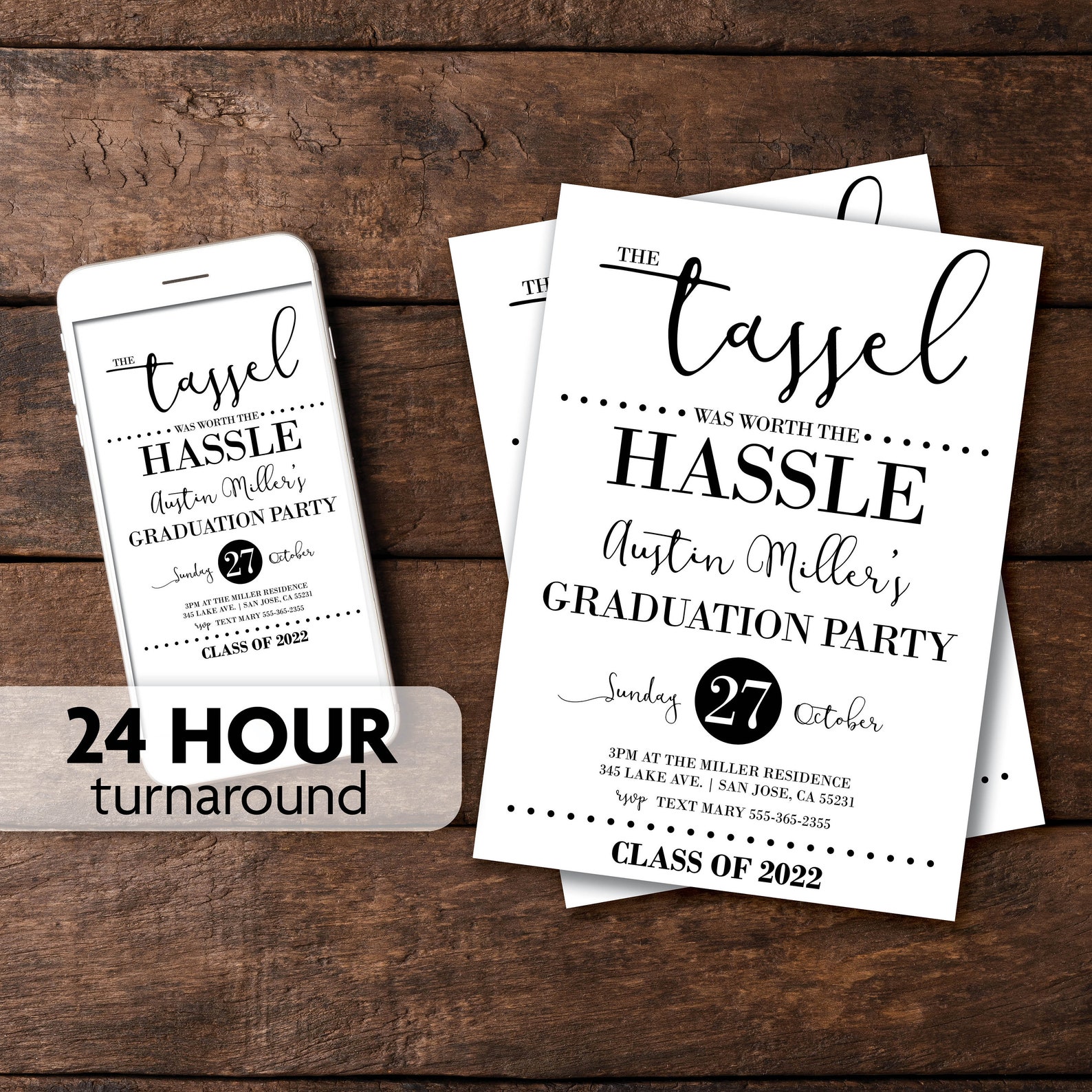 Graduation Party Invitation Print Text or Email Invite - Etsy