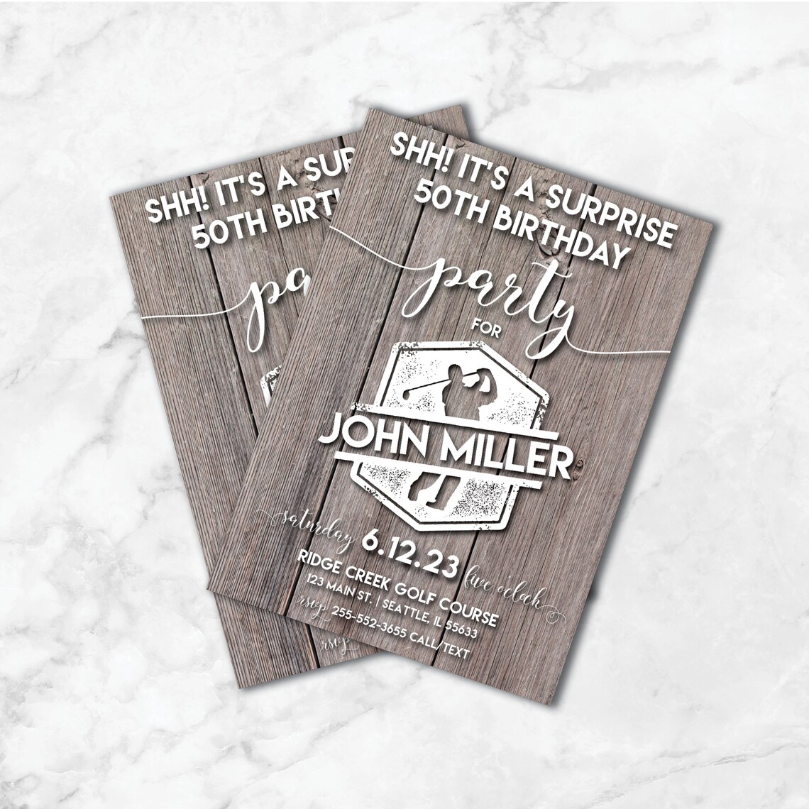 Golf Theme Birthday Invitation Top Golf ANY Age Print - Etsy