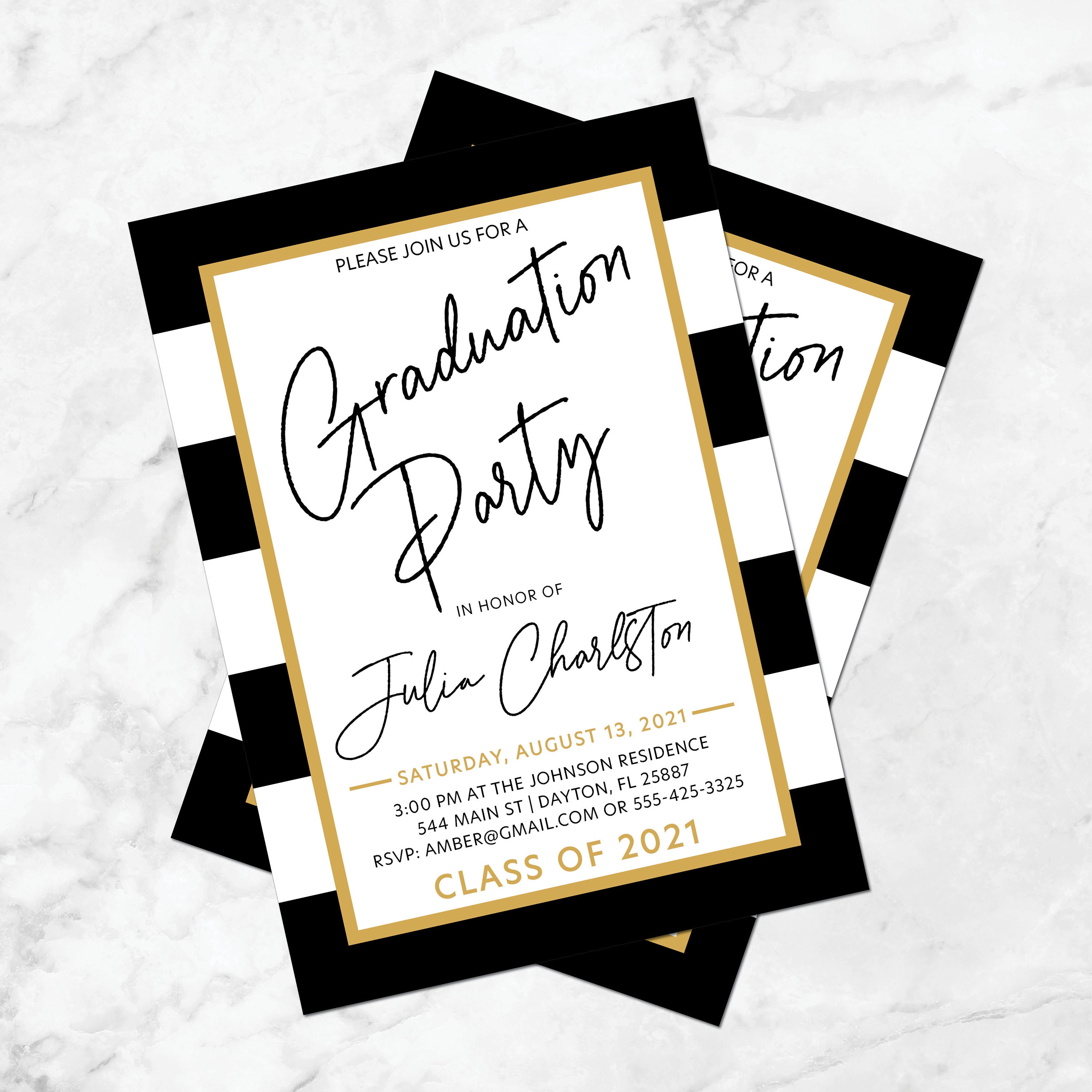 Graduation Party Invitation Print Text or Email Invite - Etsy