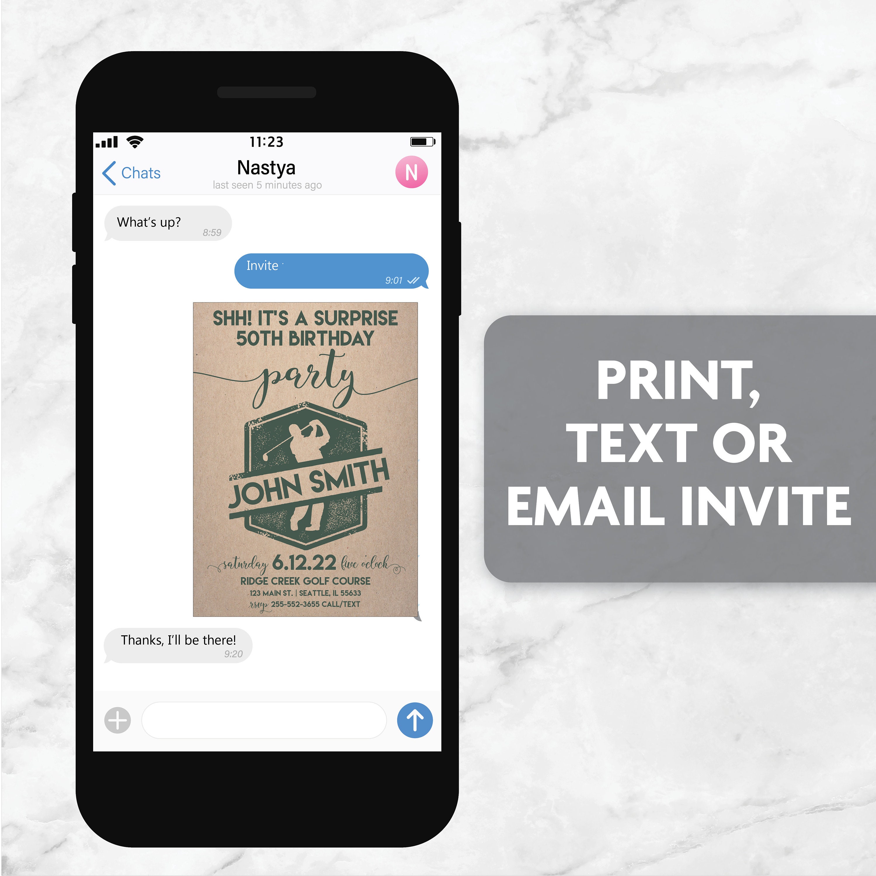 Golf Theme Birthday Invitation Top Golf Party | Etsy