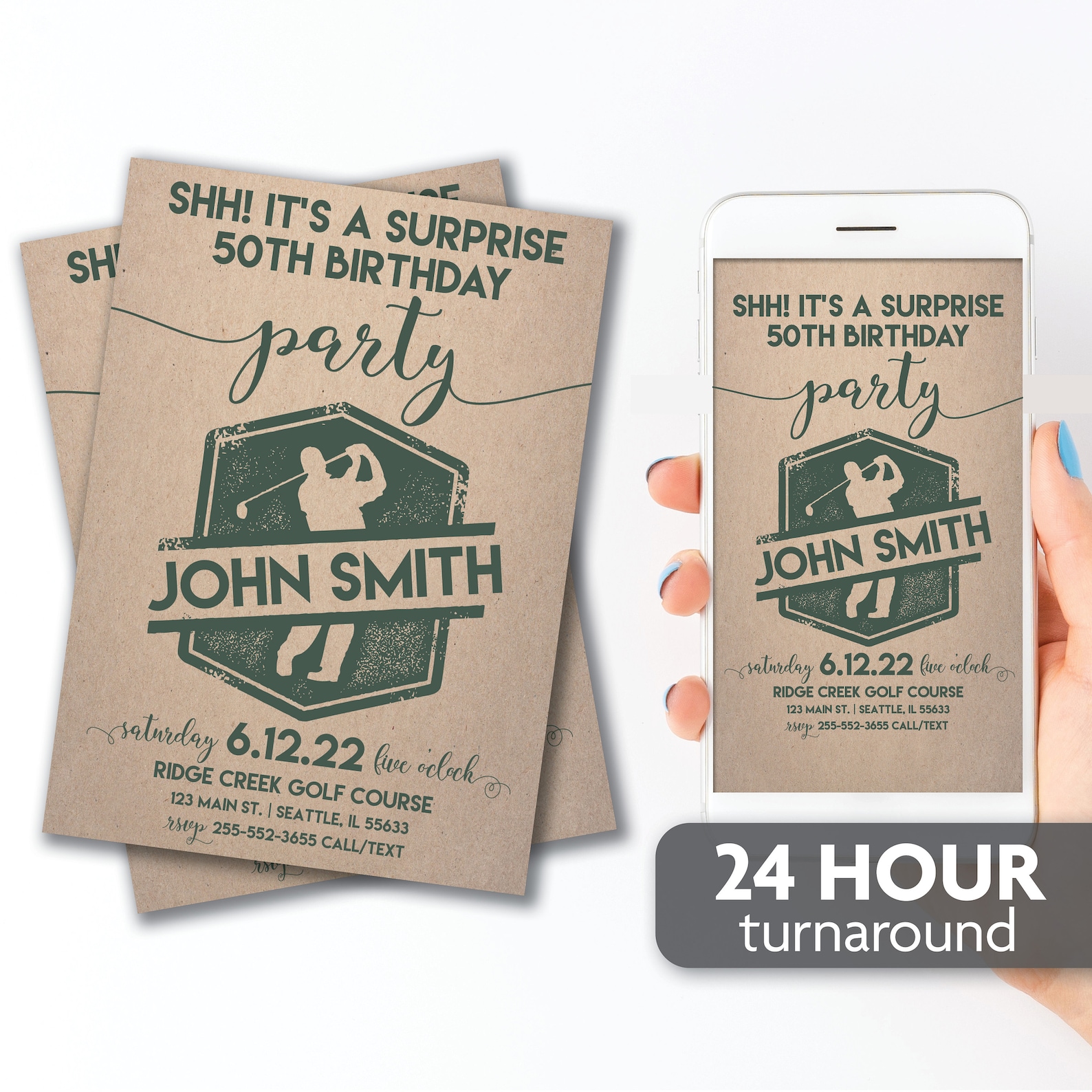 Golf Theme Birthday Invitation Top Golf Party Print, Text or Email ...