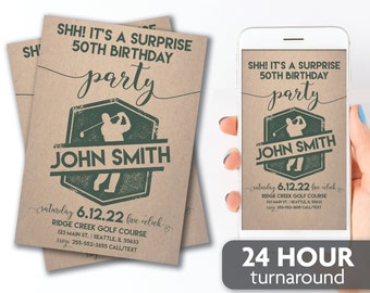 Top Golf Invitation - Etsy