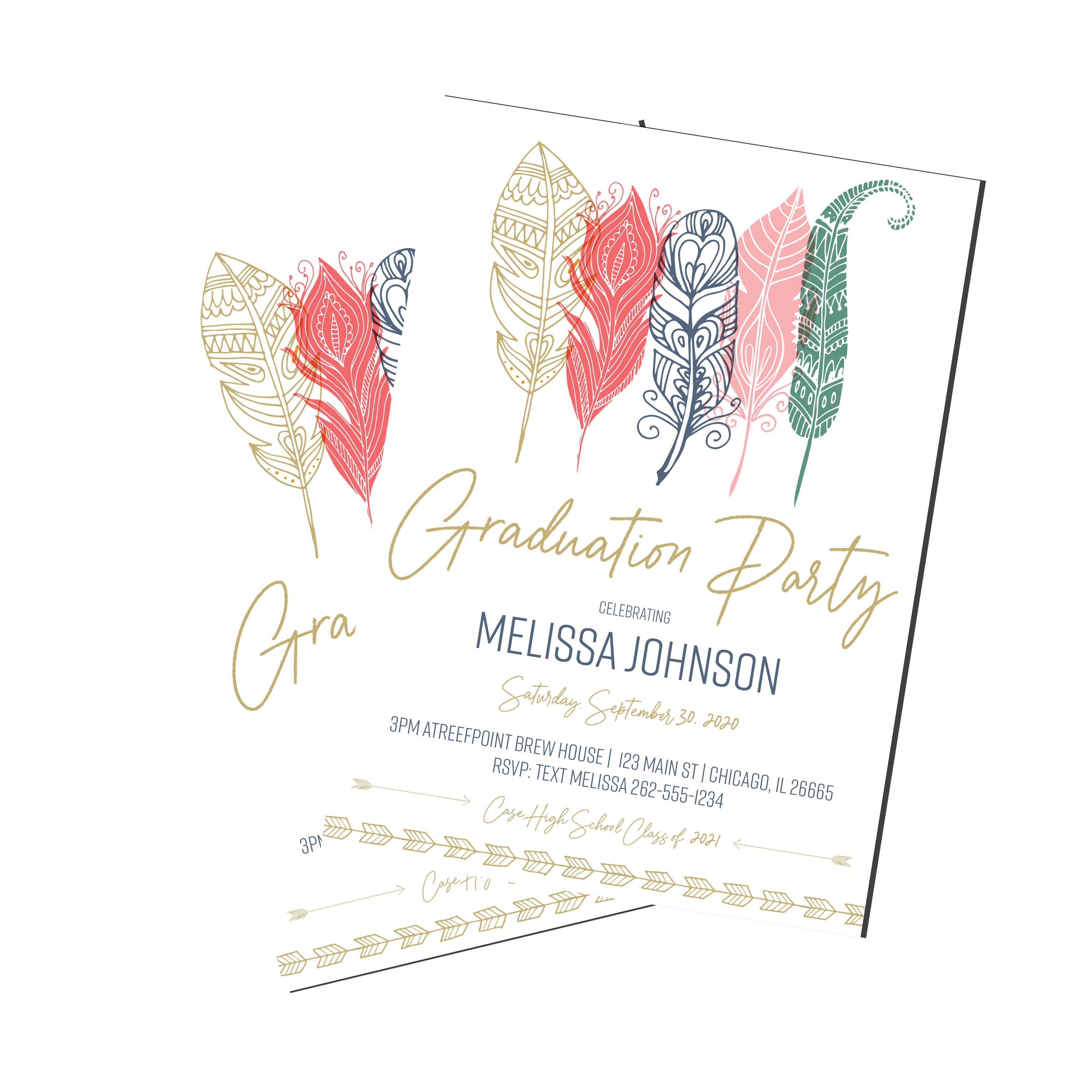 Graduation Party Invitation Print Text or Email Invite - Etsy