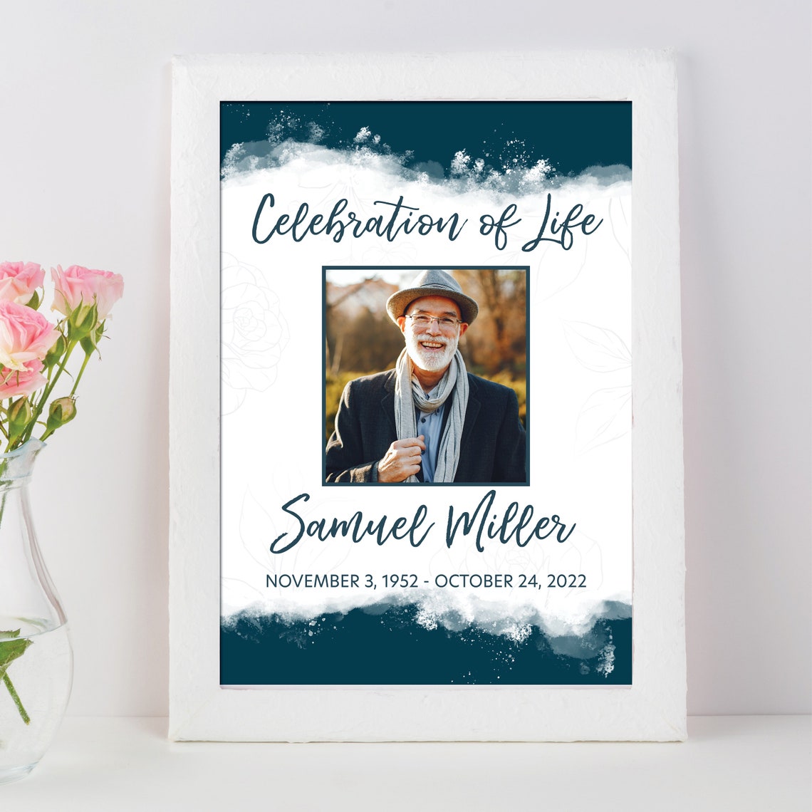 Funeral Sign Celebration of Life Poster Any Size You - Etsy