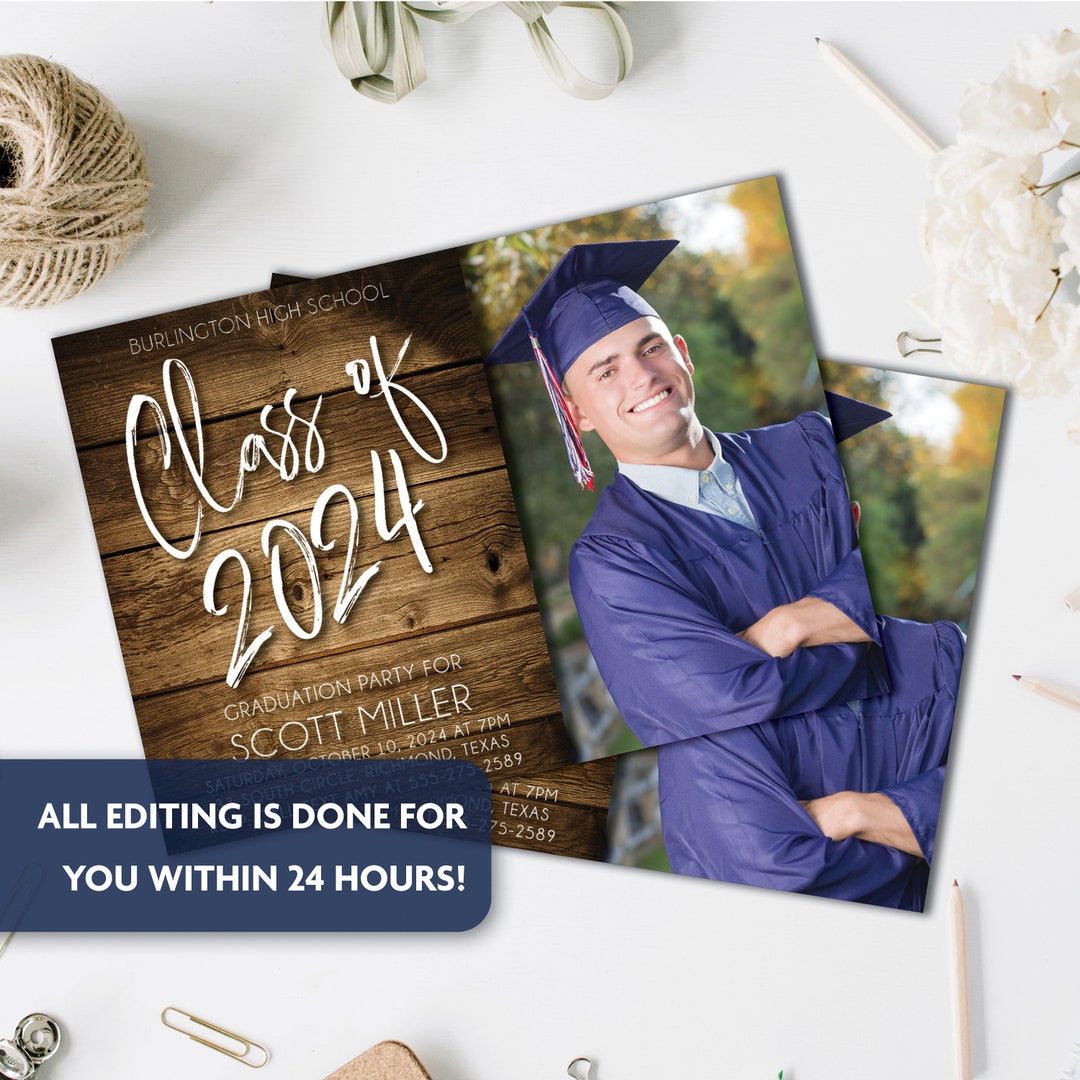 Graduation Party Invitation | Print, Text or Email Invite | Class of ...
