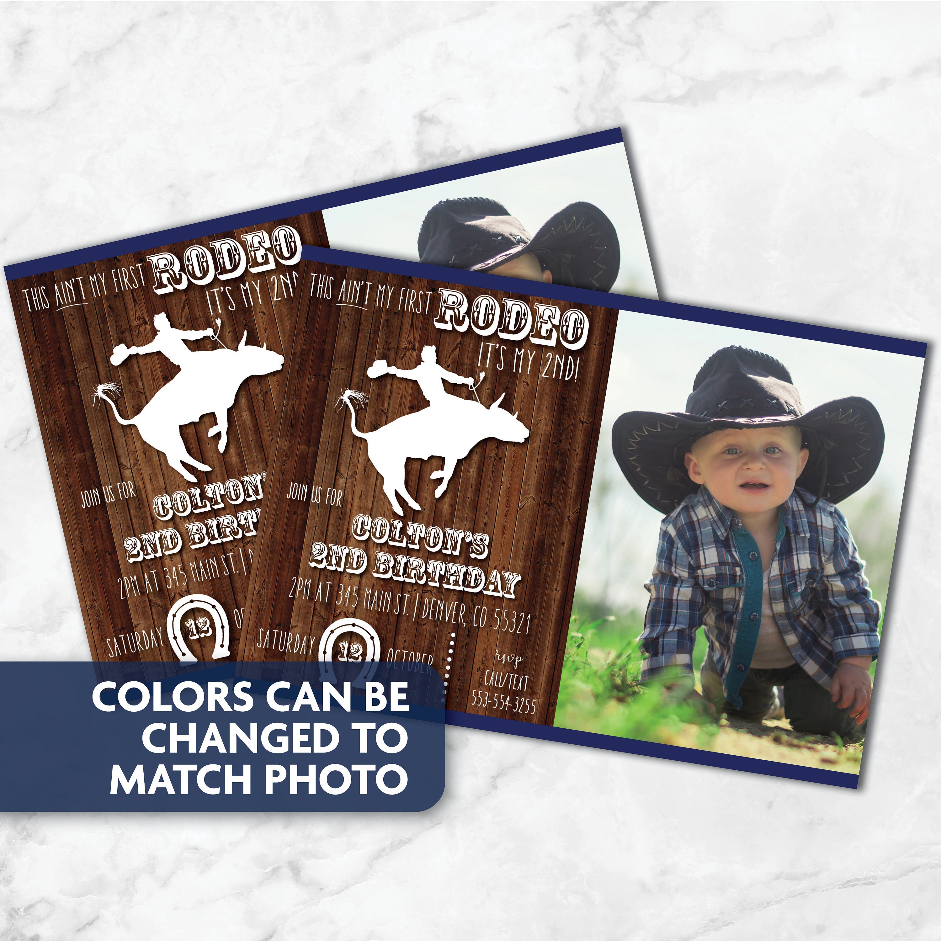 Cowboy Birthday Invitation Ain't My First Rodeo ANY | Etsy